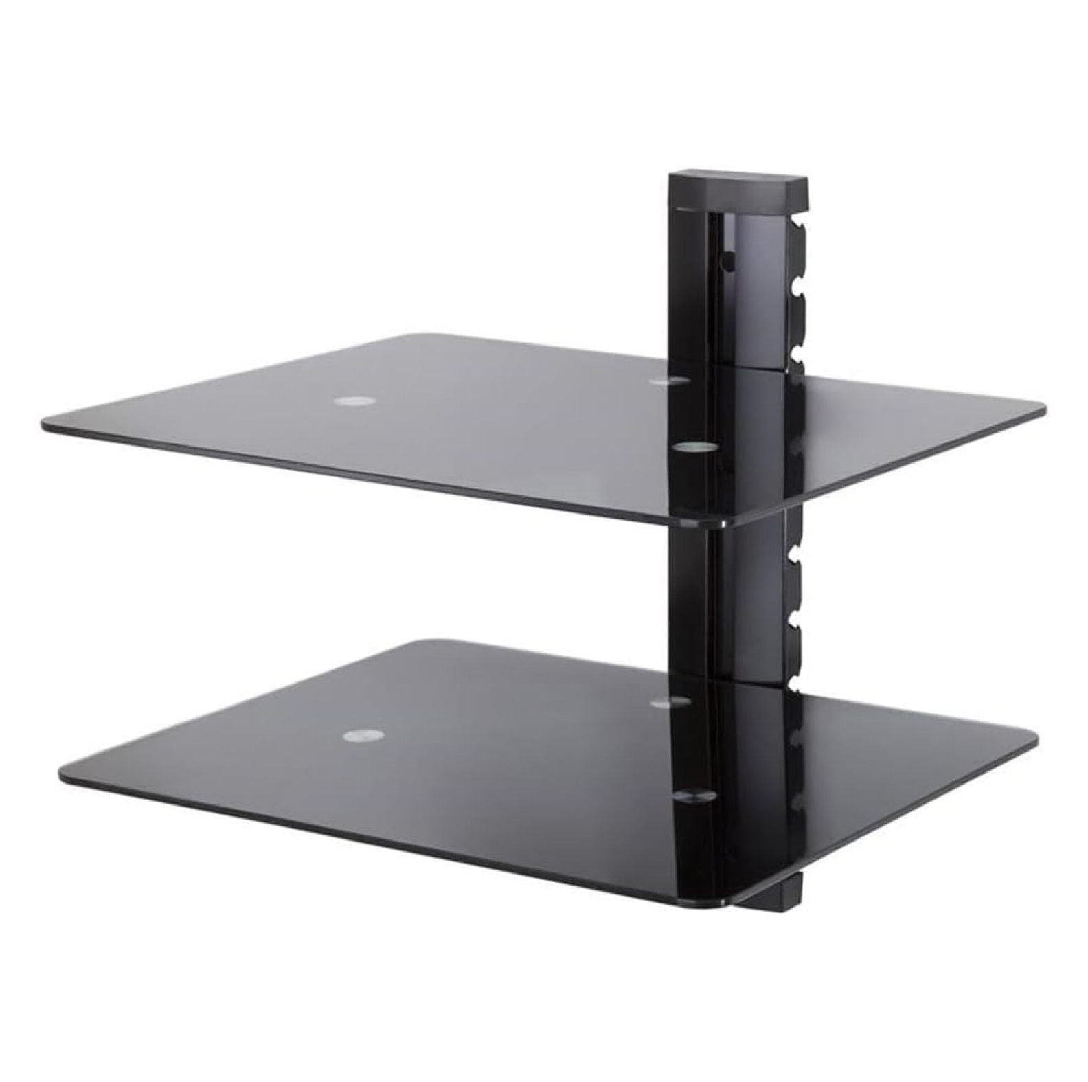 Steel Wall Mounted AV Component Shelving System with 2 Shelves in Black ...