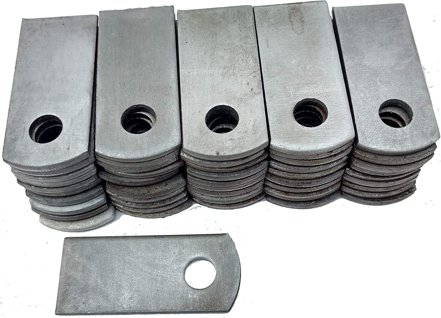 Steel Weld Tab, 1" W, 2-3/8" H 3/8" Hole, 1/8" Thickness, Qty 50 ...