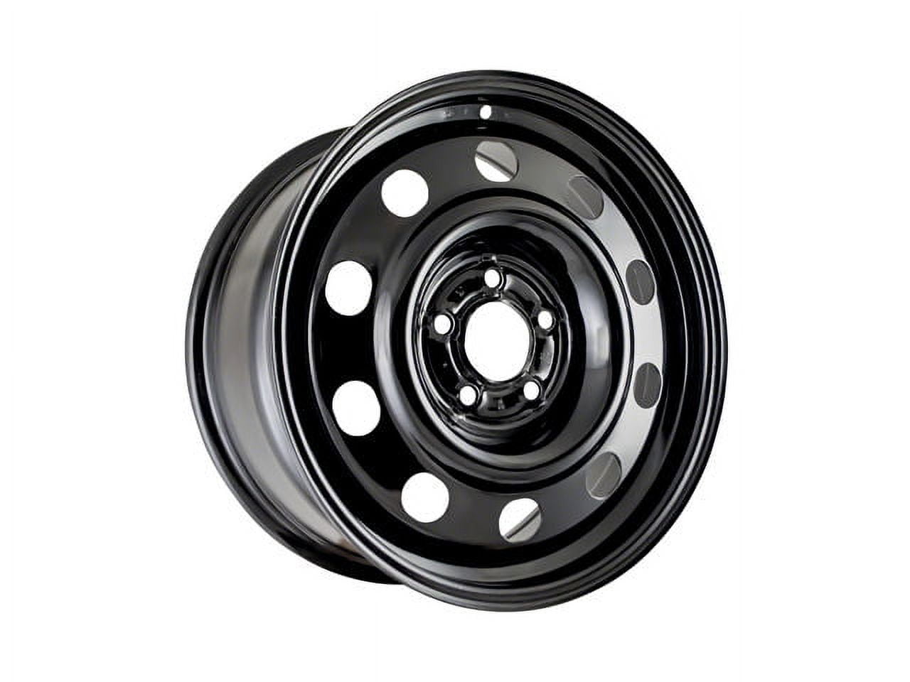 Steel Wheel - Black - 5 Lug - 10 Slot - 17 x 7.5 Inch - Compatible with ...