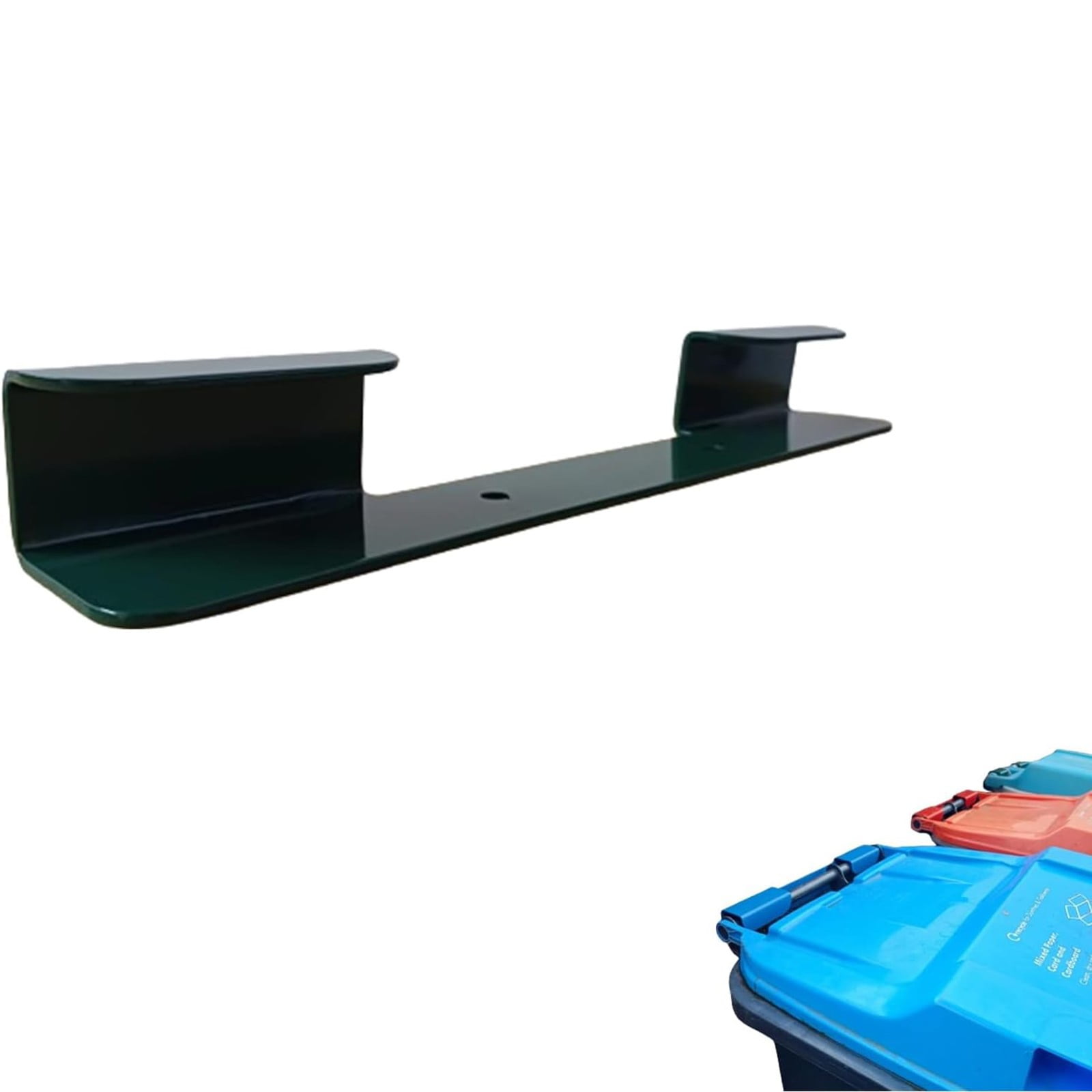 Steel Wheelie Bin Brackets Steel Wheel Lift Bin Trash Can Stand Green ...