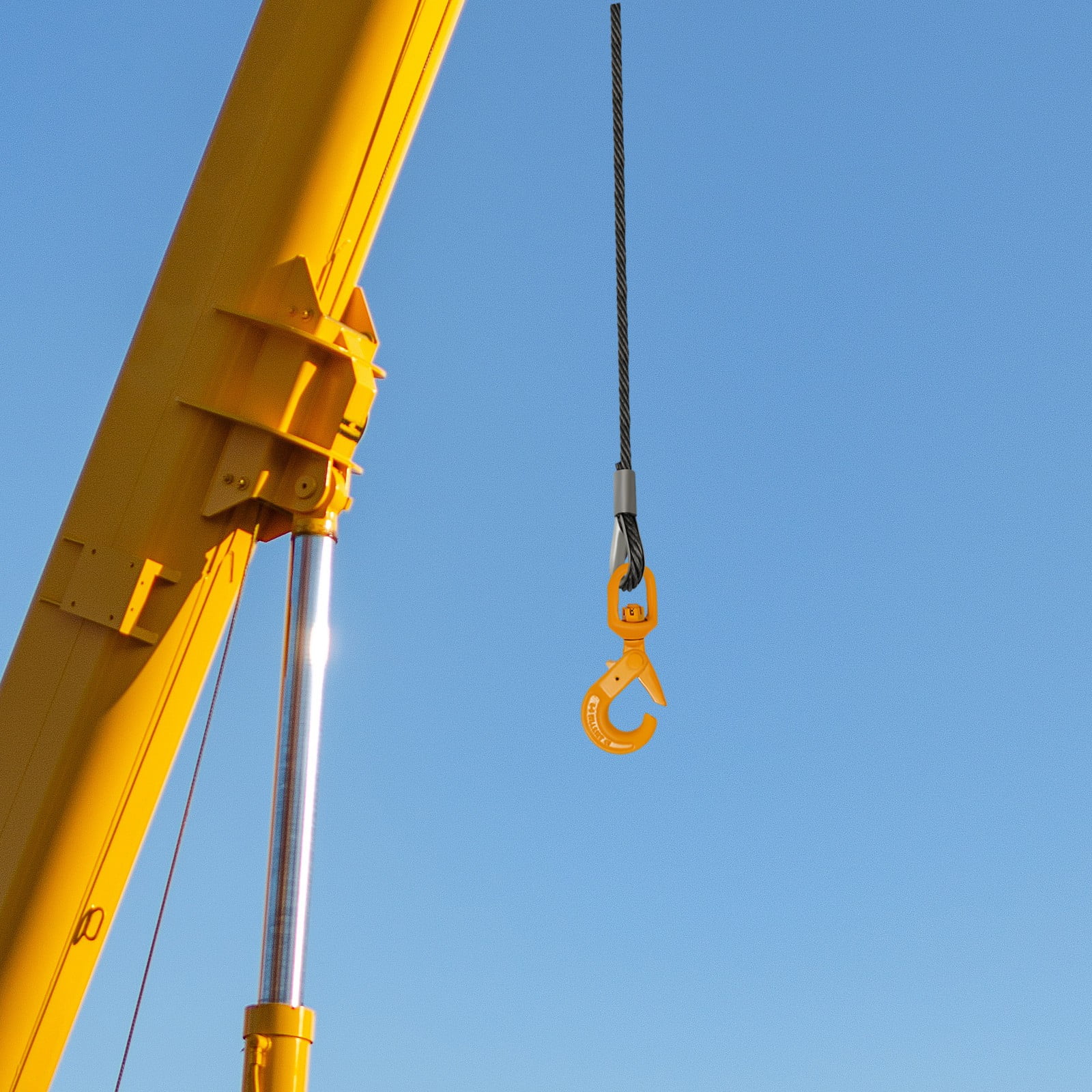 Steel Winch Cable,Wire Rope with Swivel Self-Locking Hook, Wire Rope ...