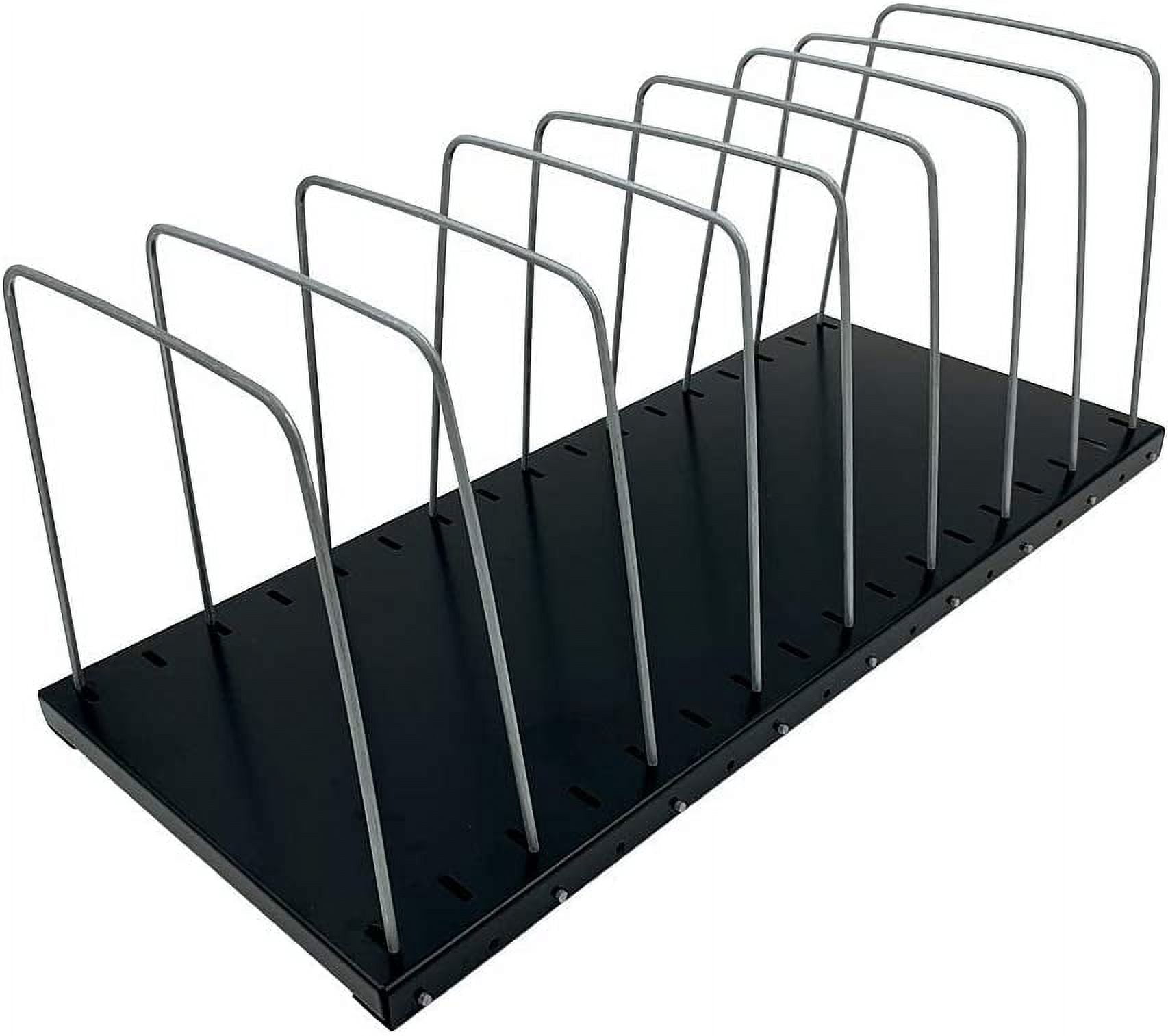 Steel Wire Adjustable Vertical 8-Slot Desk File Organizer - Walmart.com