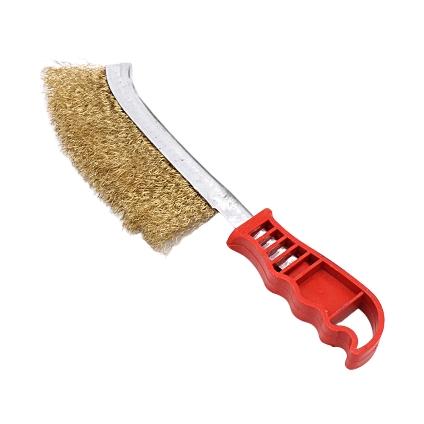 Steel Wire Brush - Copper Plated, Ergonomic Handle, Small Hand Tool ...