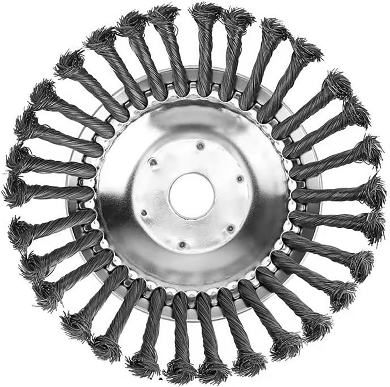 Steel Wire Brush Trimmer Head,8Inch Rotary Weed Brush Steel Wire Brush ...