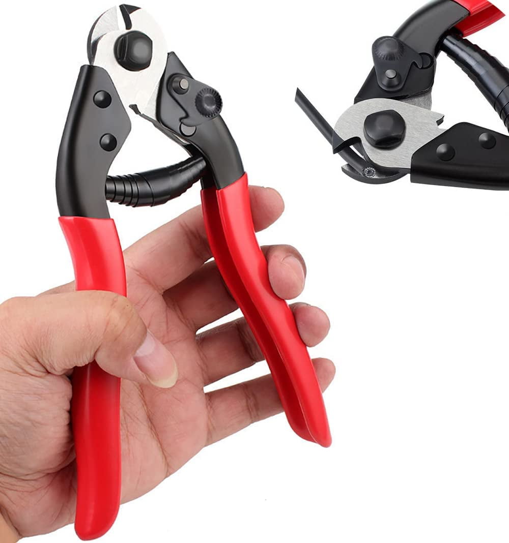 Steel Wire Cutters 7.5 Inches Wire Rope Cutters Bicycle Cable Cutter ...