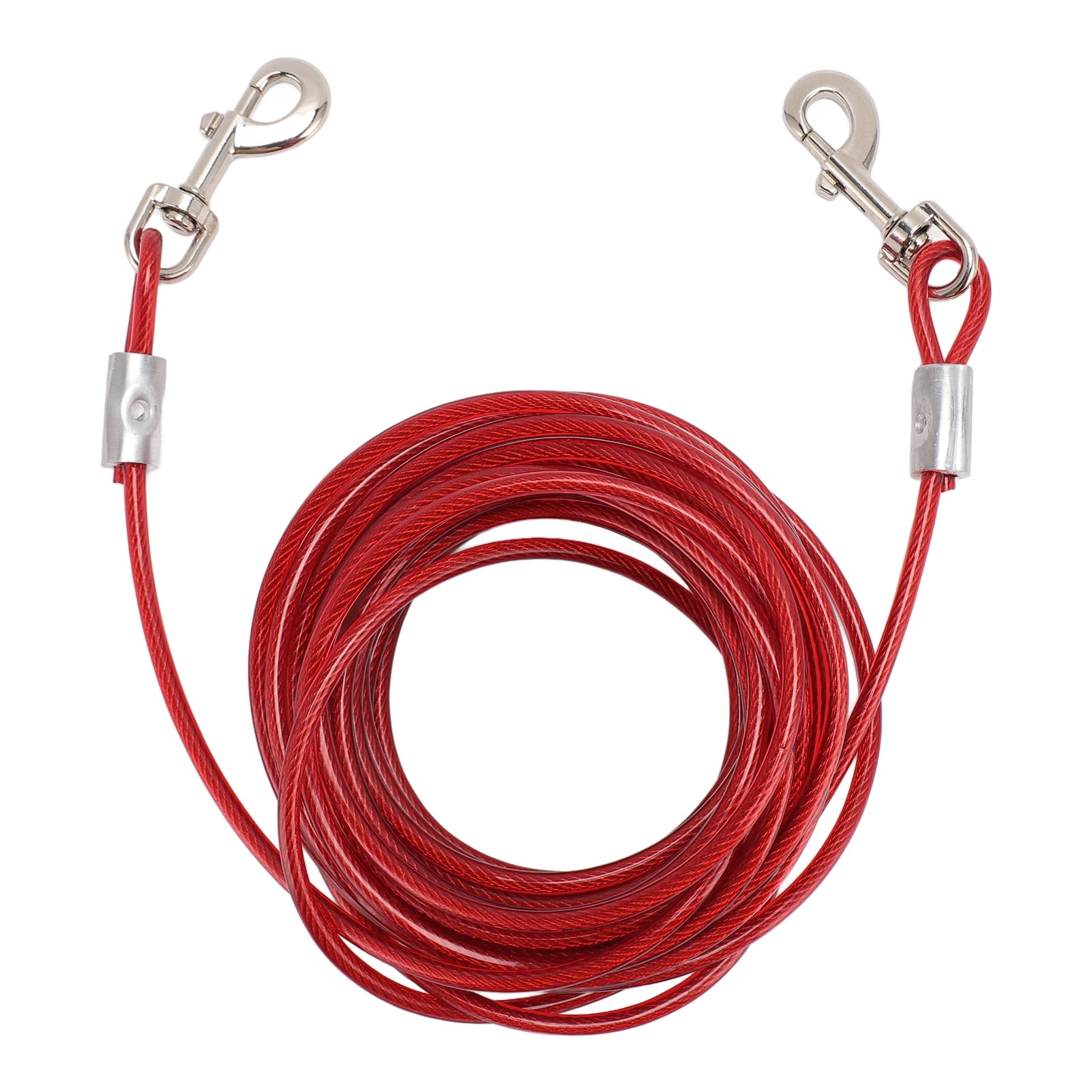 Steel Wire Dog Tie Out Cable, Double Head, Bite Resistant, 6mm x 10m (0 ...