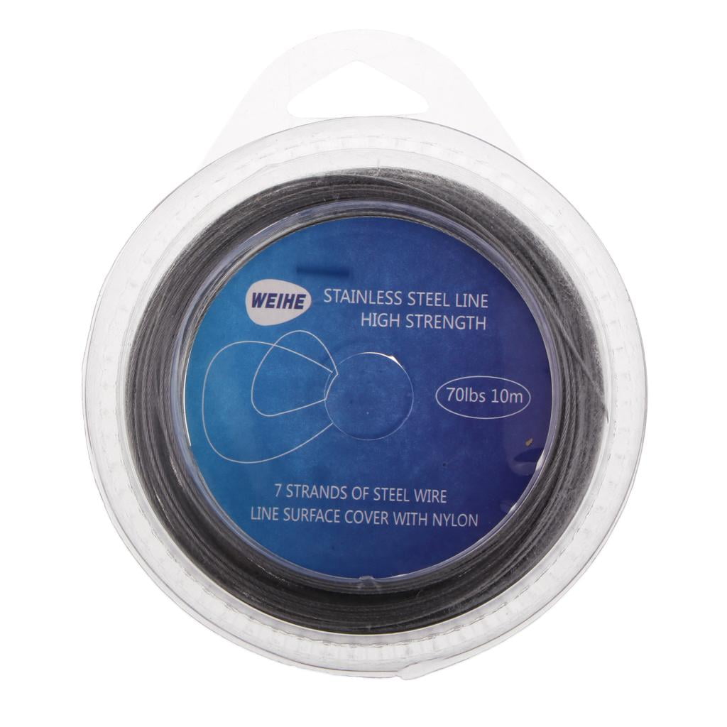 Steel Wire Fishing line 10m Braided er Wire 60/70/80/100/120LBS 70LBS ...