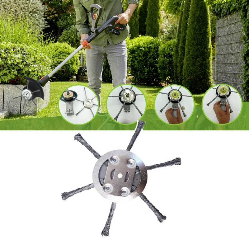 Steel Wire Grass Cutting Wheel With Bowl Shape For Lawn Mower, Rotating ...