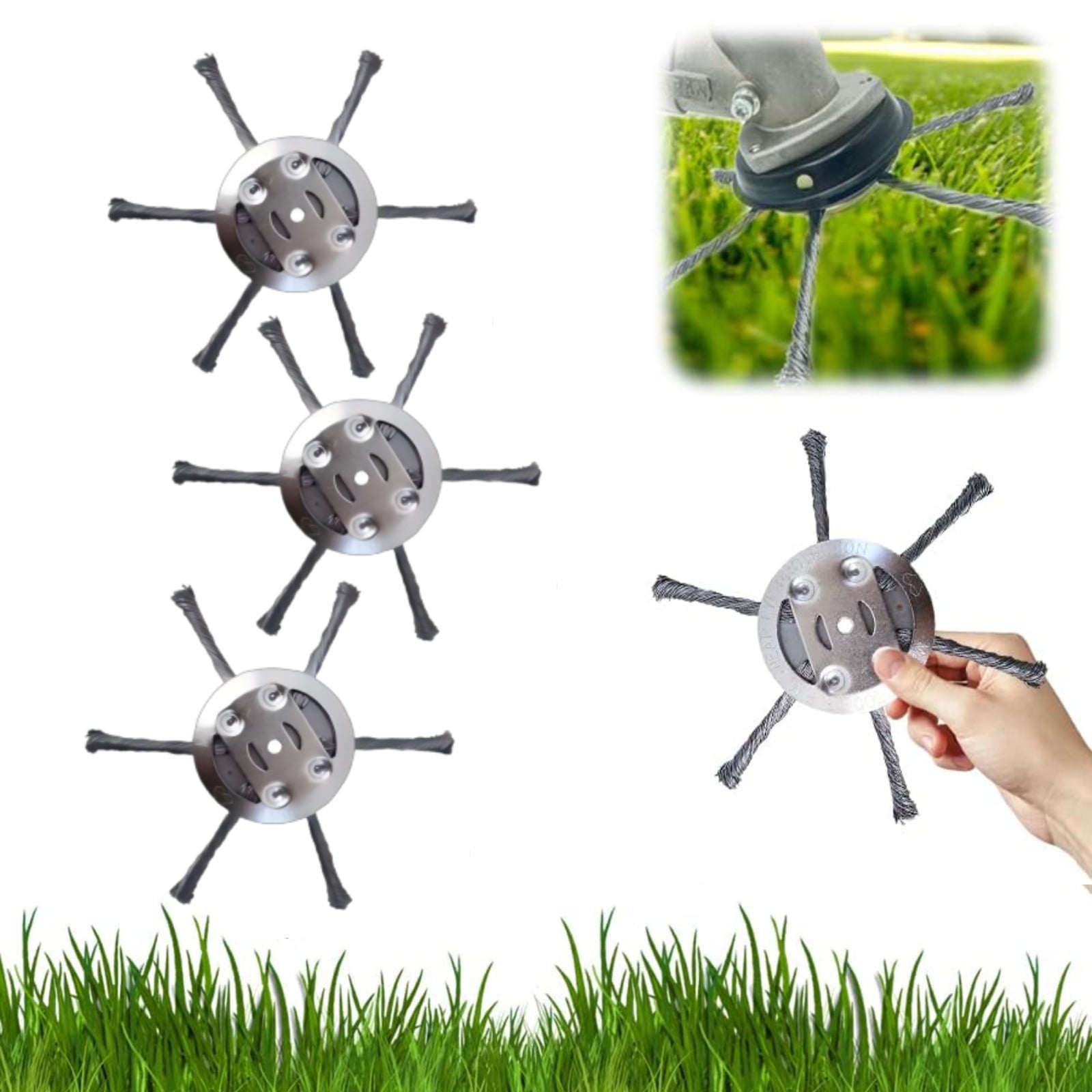 Steel Wire Grass Trimmer Head, 2025 New String Trimmer Replacement Head ...