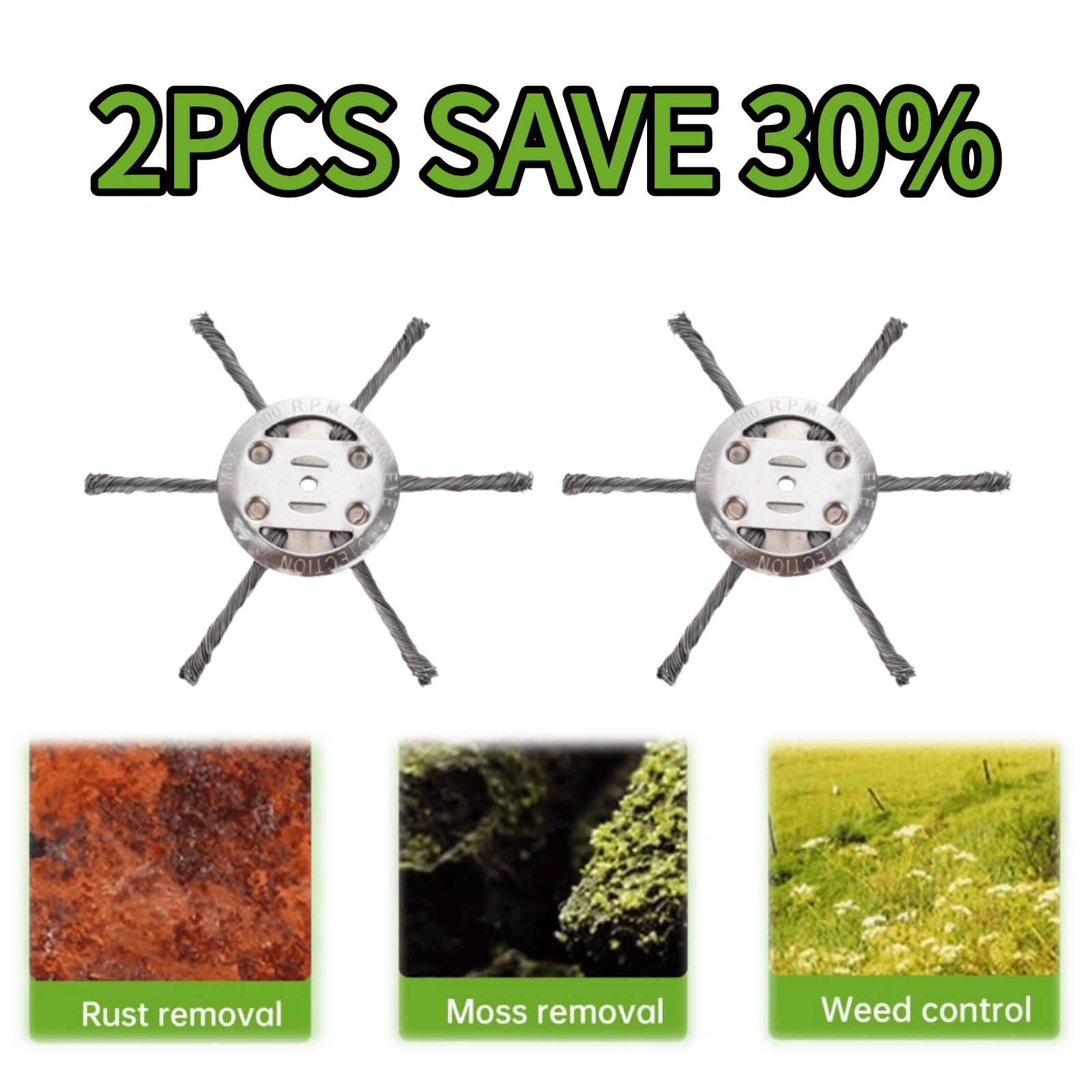 Steel Wire Grass Trimmer Head, 2025 New String Trimmer Replacement Head ...