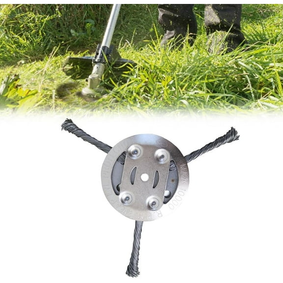String Trimmer Replacement Head 6" Blades Weeding Disc Brush Steel Wire ...