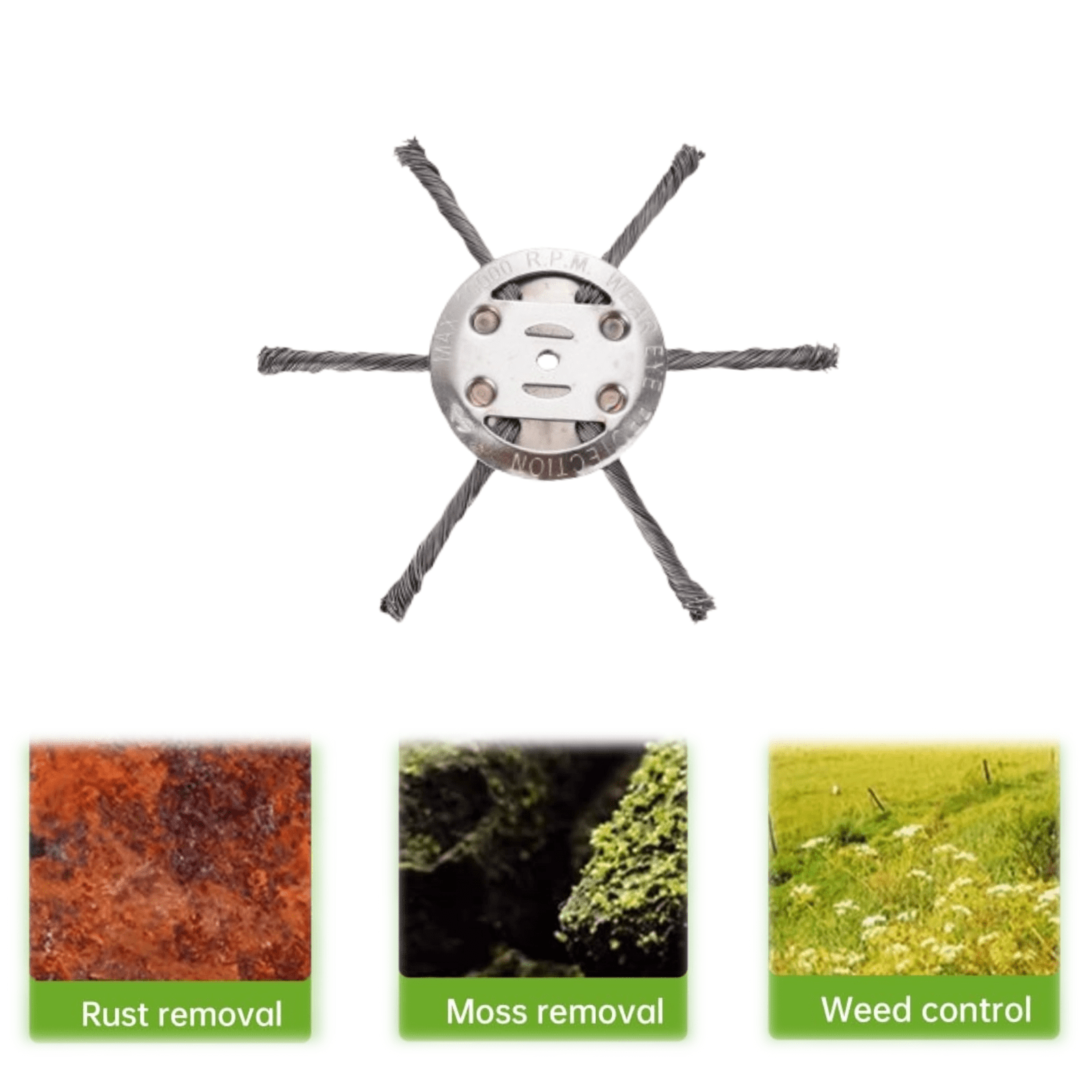 Steel Wire Grass Trimmer Head, 2025 Upgraded String Trimmer Replacement ...