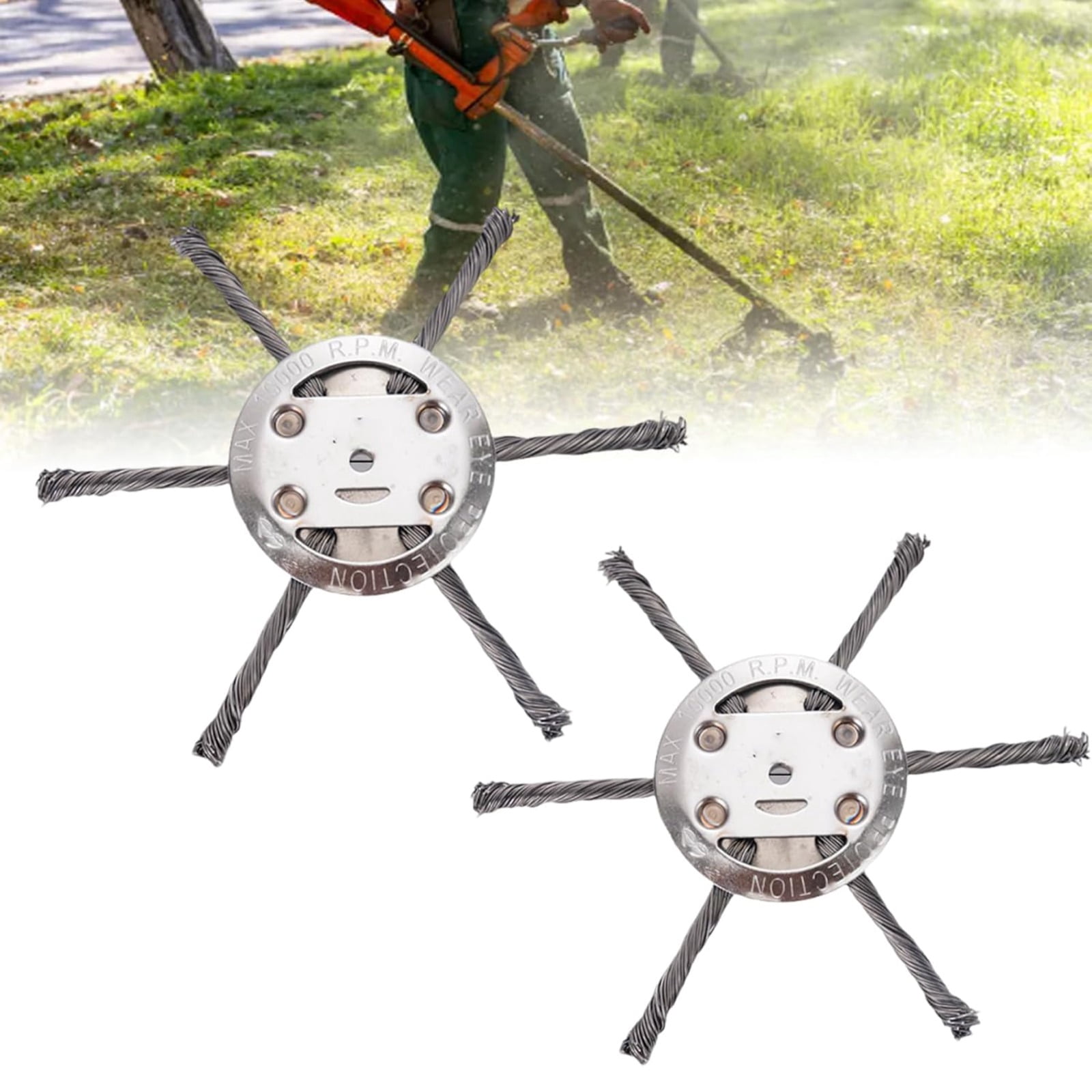 Steel Wire Grass Trimmer Head, 2025 Upgraded String Trimmer Replacement ...
