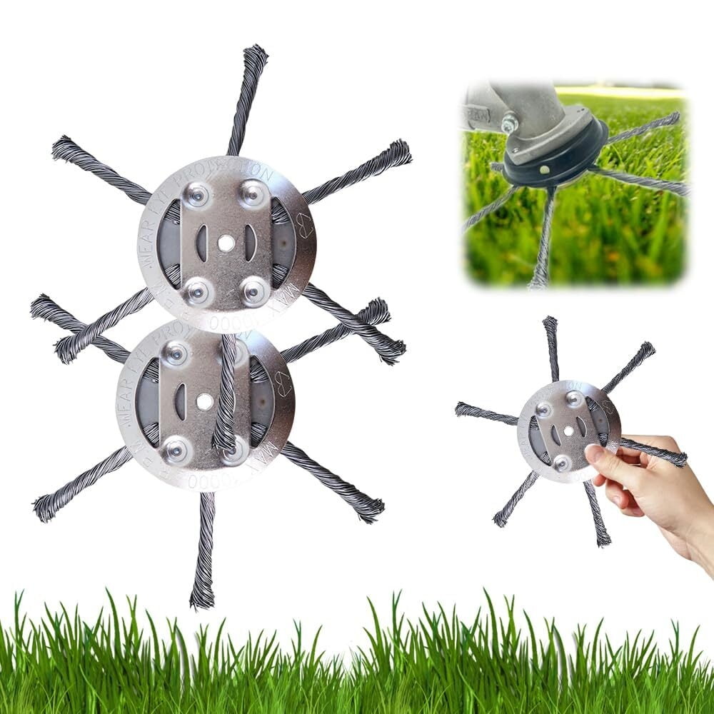 Steel Wire Grass Trimmer Head, 6 Inch String Trimmer Replacement Head ...