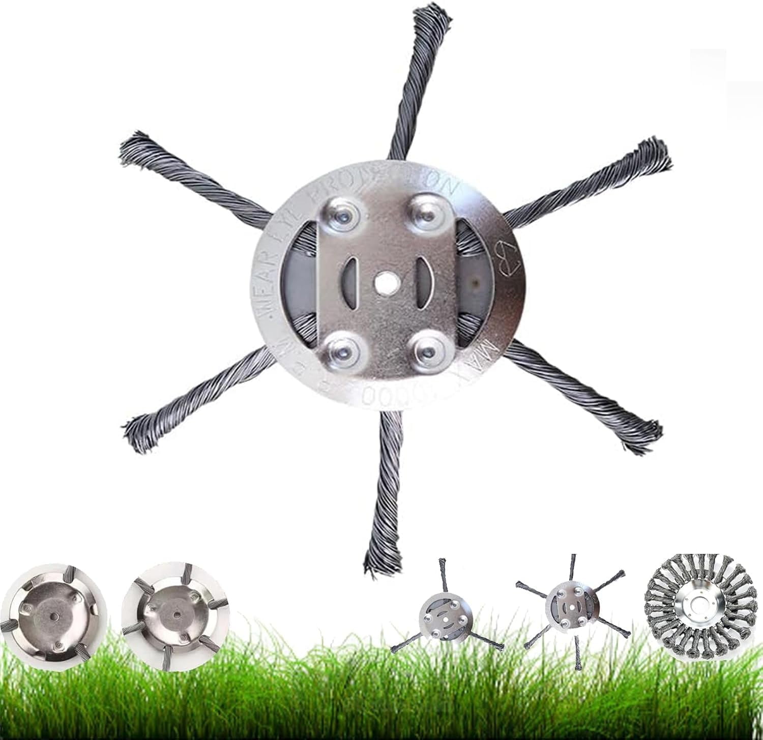 Steel Wire Grass Trimmer Head, 6 inch Universal Steel Wire Trimmer Head ...