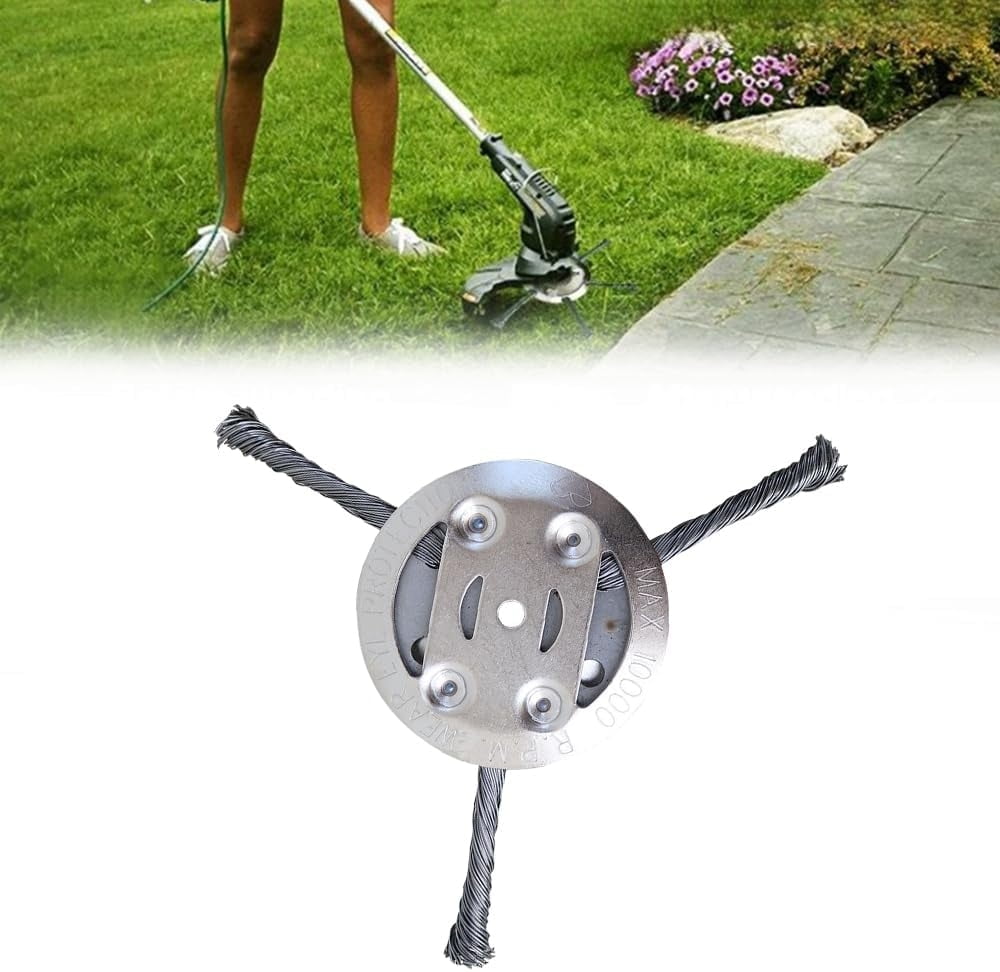 Steel Wire Grass Trimmer Head, Heavy-Duty 15" Steel Wire Trimmer Head ...