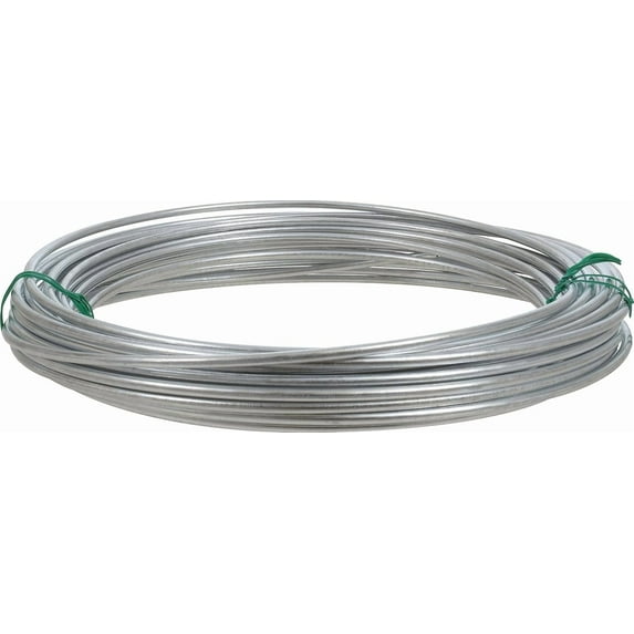 Steel Wire Rope 9 Gauge Galvanized Solid Wire, 50', Corrosion Resistant ...