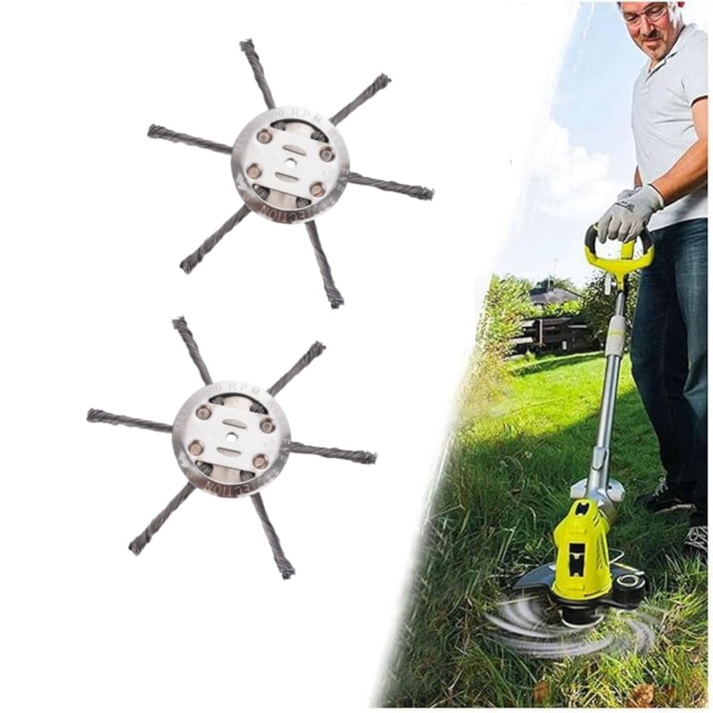 Steel Wire Trimmer Head - 2025 Pro Grade 6-Blade Steel Wire Head, Tool ...