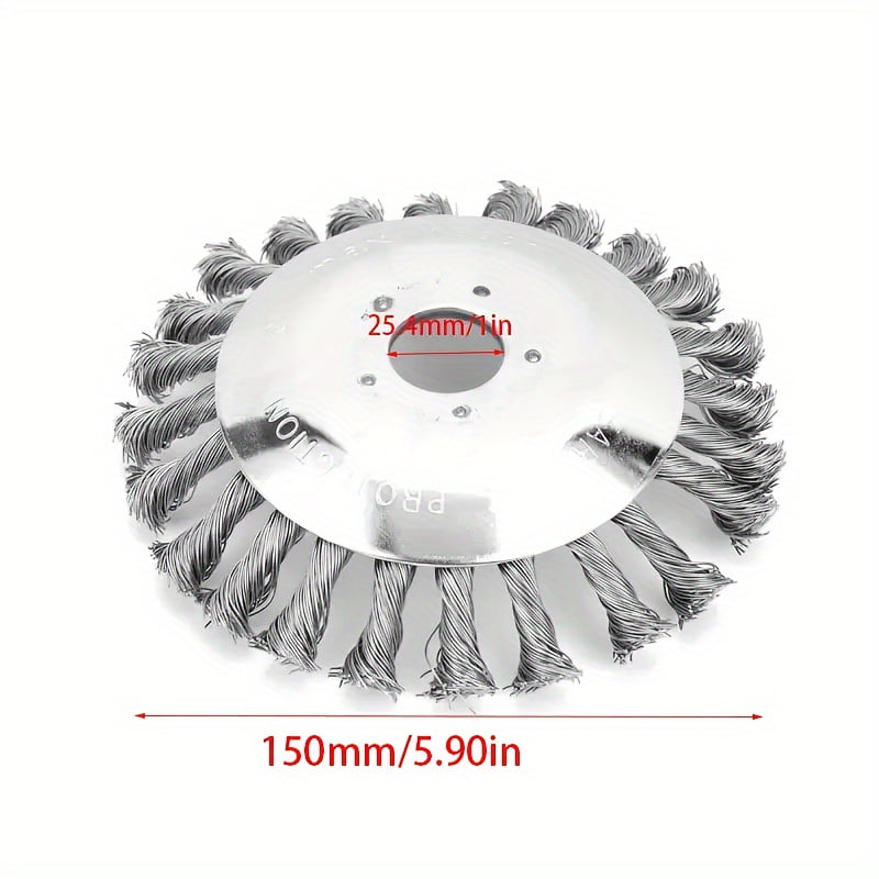 Steel Wire Trimmer Head - Lawn Mower Weed Brush Cutter For Rust Removal ...