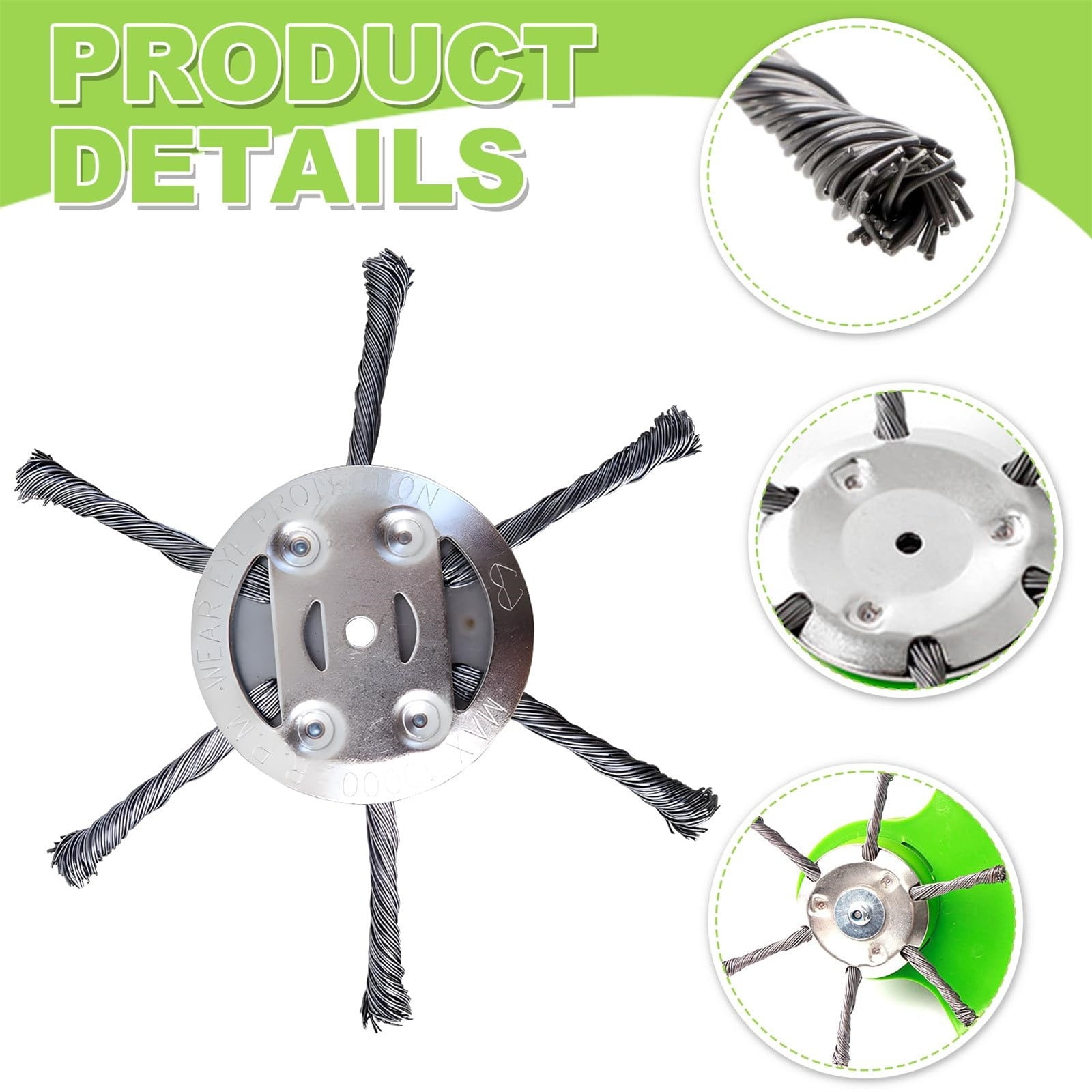 Steel Wire Trimmer Head Mower Wire Trimming Head - Walmart.com