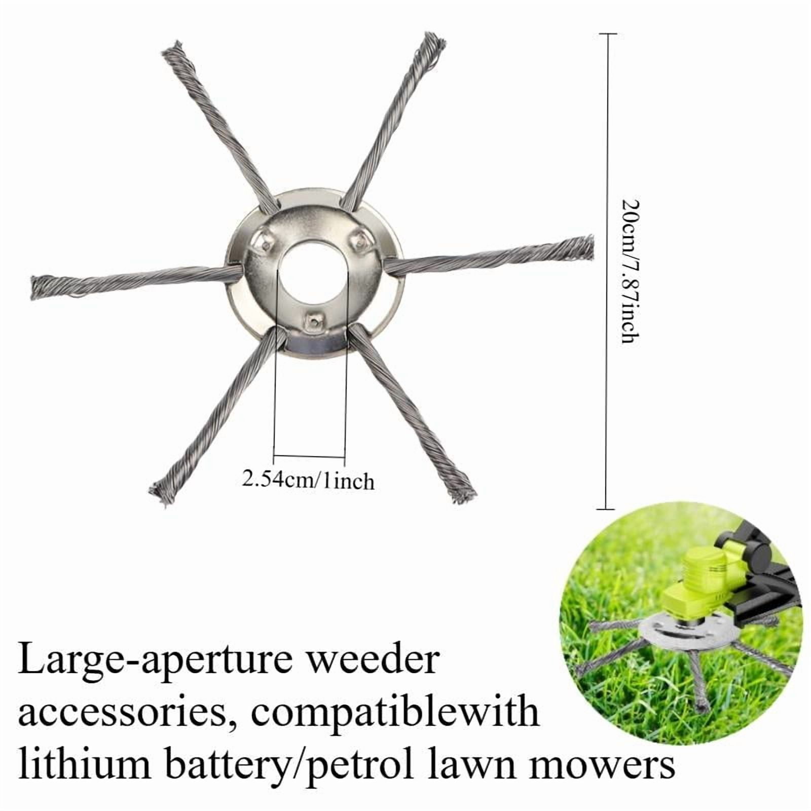 Steel Wire Wheel Grass Trimmer Head, Lightweight Lawn Mower Attachment ...