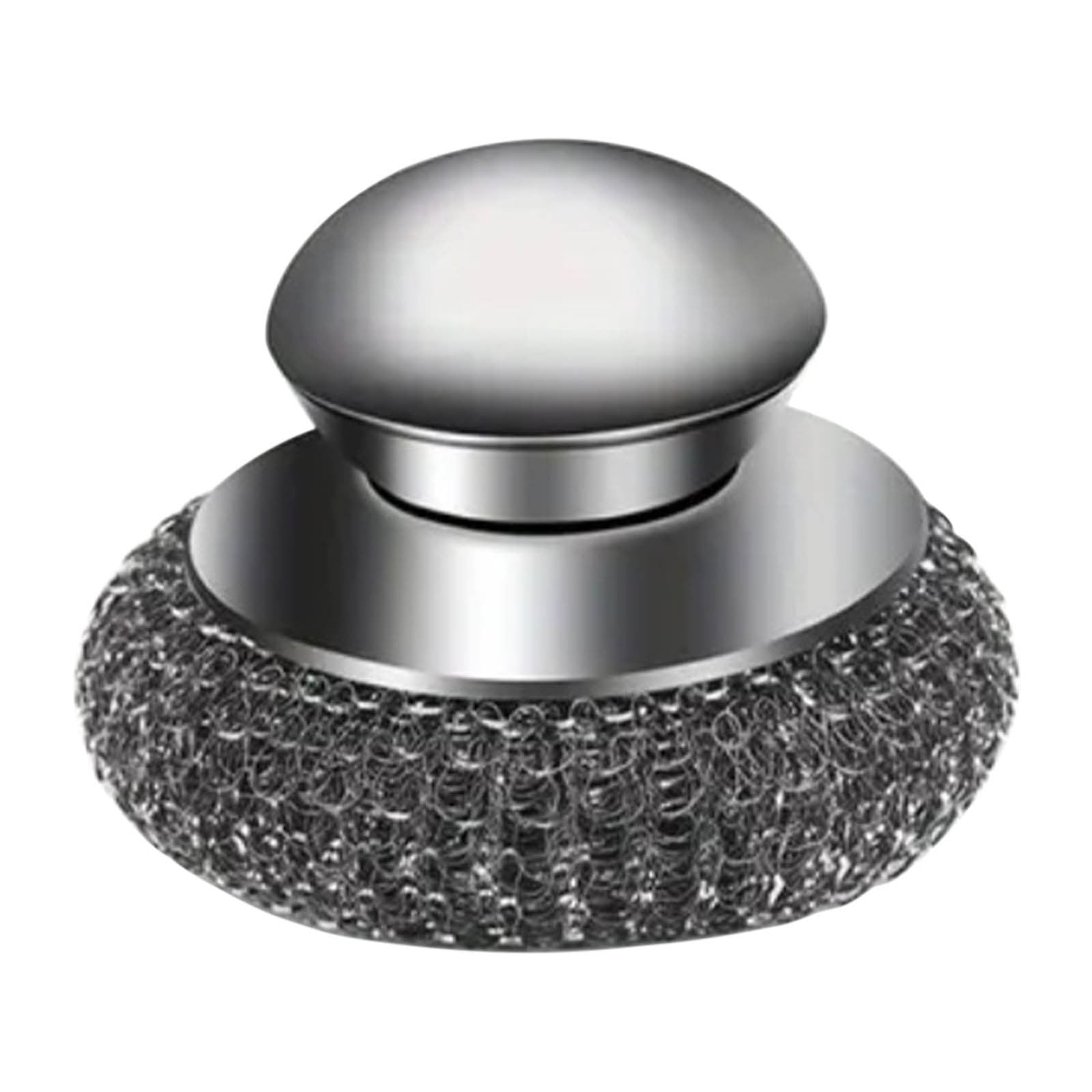 Steel Wool Dish Scrubber, Stainless Steel Dish Brush with Ergonomic ...