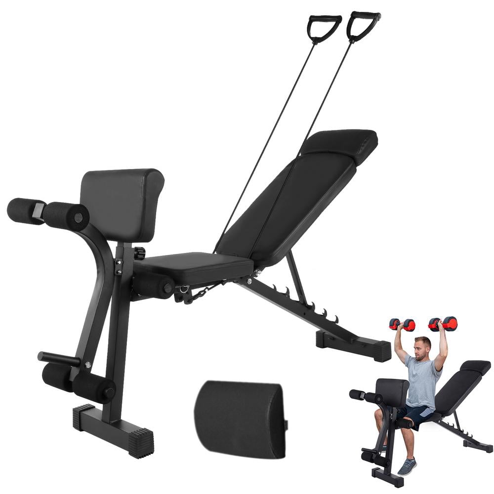 Steel Workout Bench with Safety Lock - Adjustable Gym Bench for ...