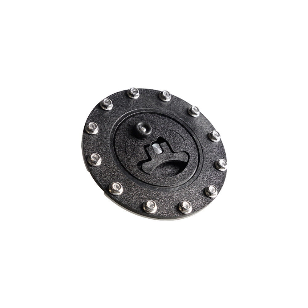Steel billet aluminum easy to fill fuel cell gas cap with 12 hole ...