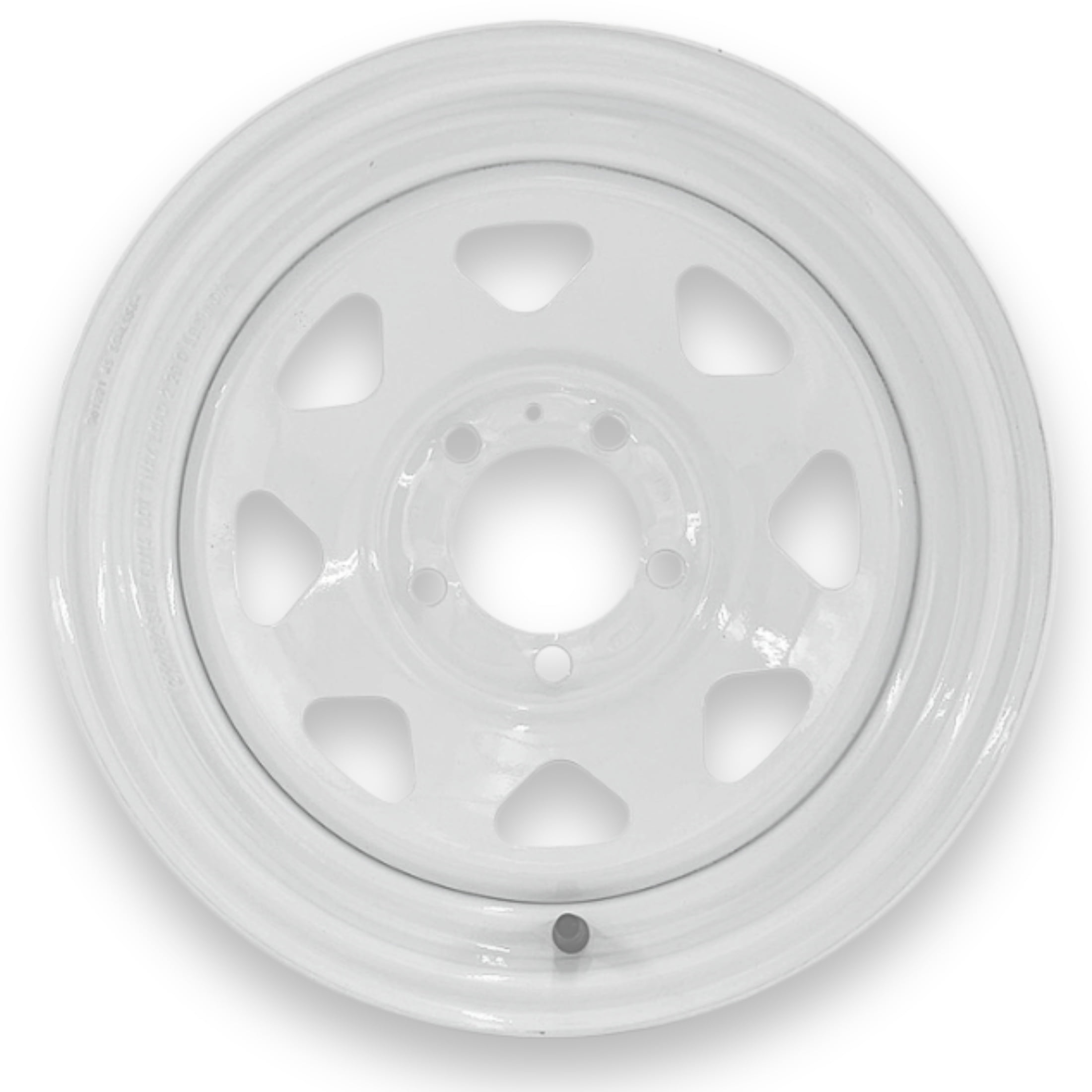 SteelMaster Steel Trailer Wheel 14x5.5 5 on 4.5 Bolt TR413 White Eight ...