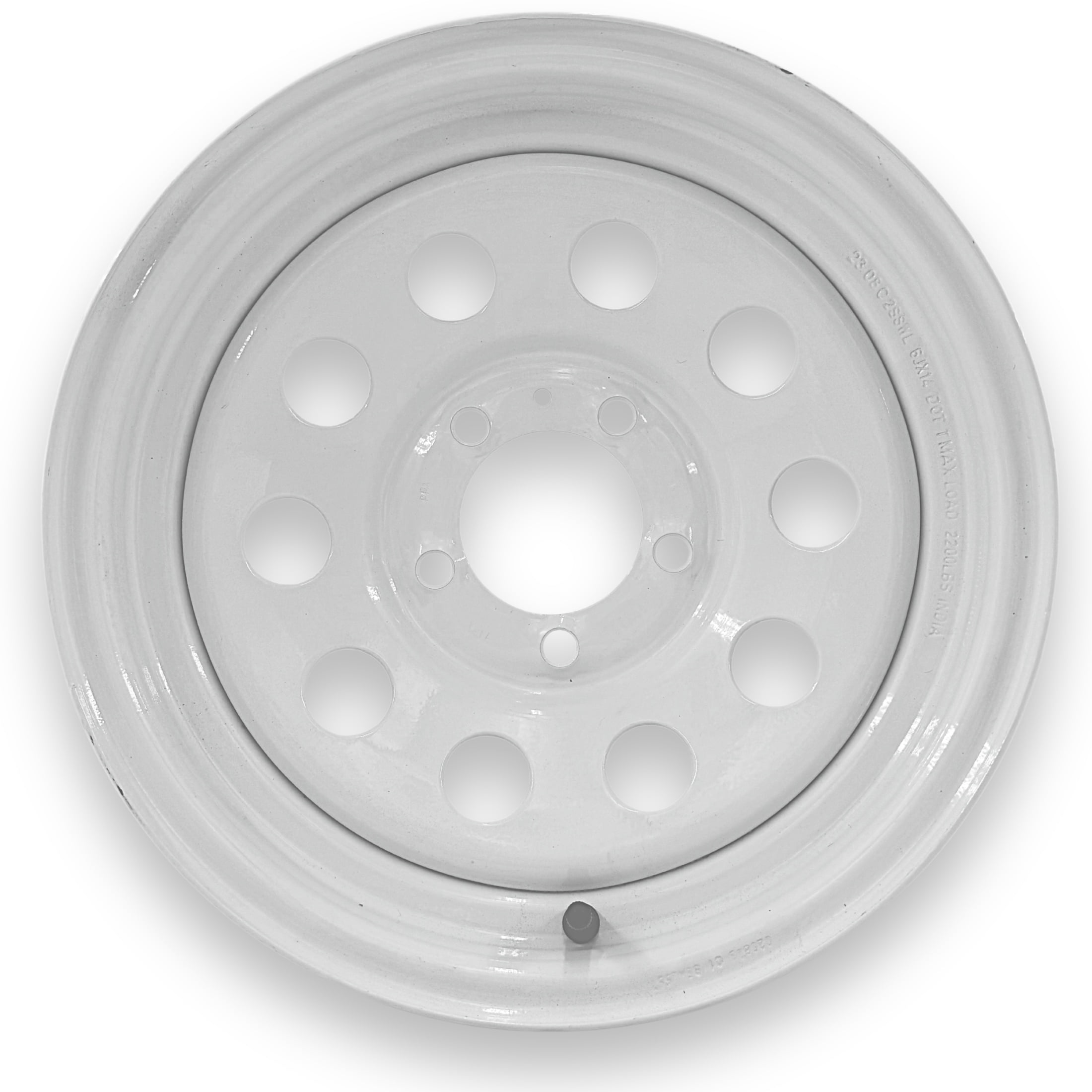 SteelMaster Steel Trailer Wheel 14x6 5 on 4.5 Bolt TR413 White Modular ...
