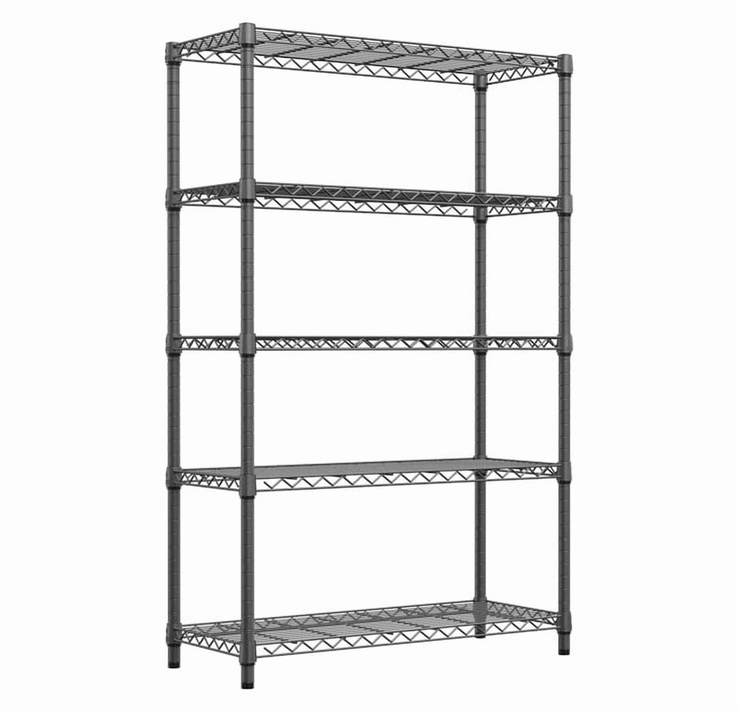 SteelPro 5 Tier Heavy Duty Storage Rack 1750lb Capacity Adjustable ...