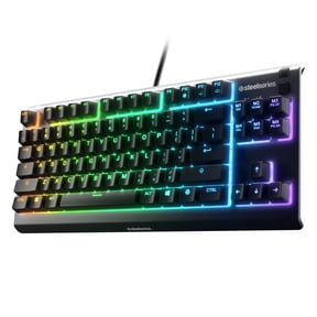 SteelSeries Apex 3 TKL RGB Gaming Keyboard, White, Water and Dust ...
