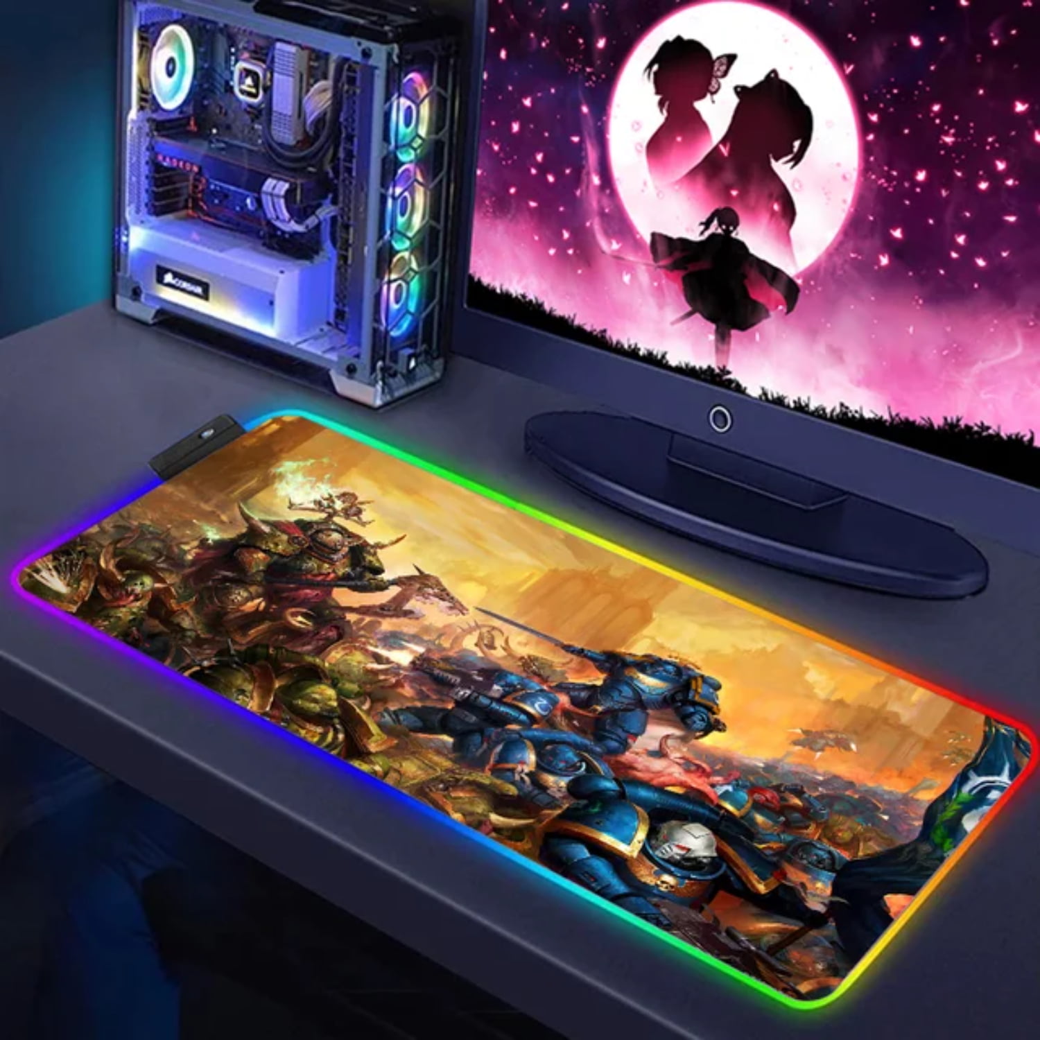 SteelSeries Dark Tide 40K RGB Backlit Gaming Mouse Pad - Sleek and ...