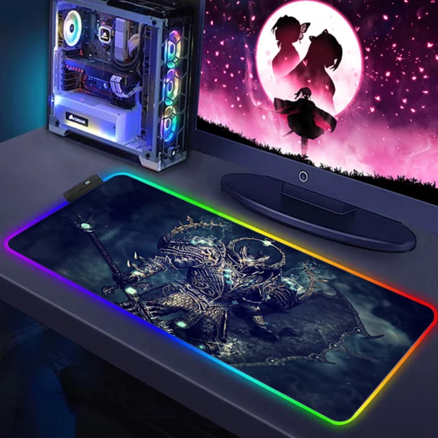 SteelSeries Dark Tide 40K RGB Backlit Gaming Mouse Pad - Sleek and ...