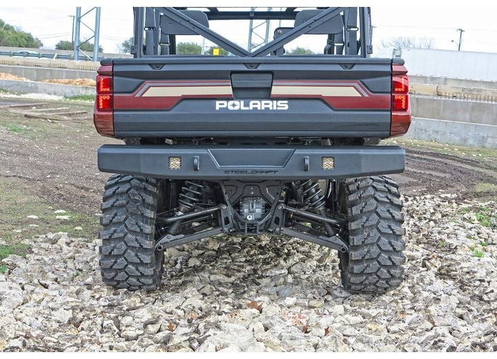 18C POLARIS RANGER 1000/XP1000 FINE TEXTURED BLACK UTV REAR BUMPER ...