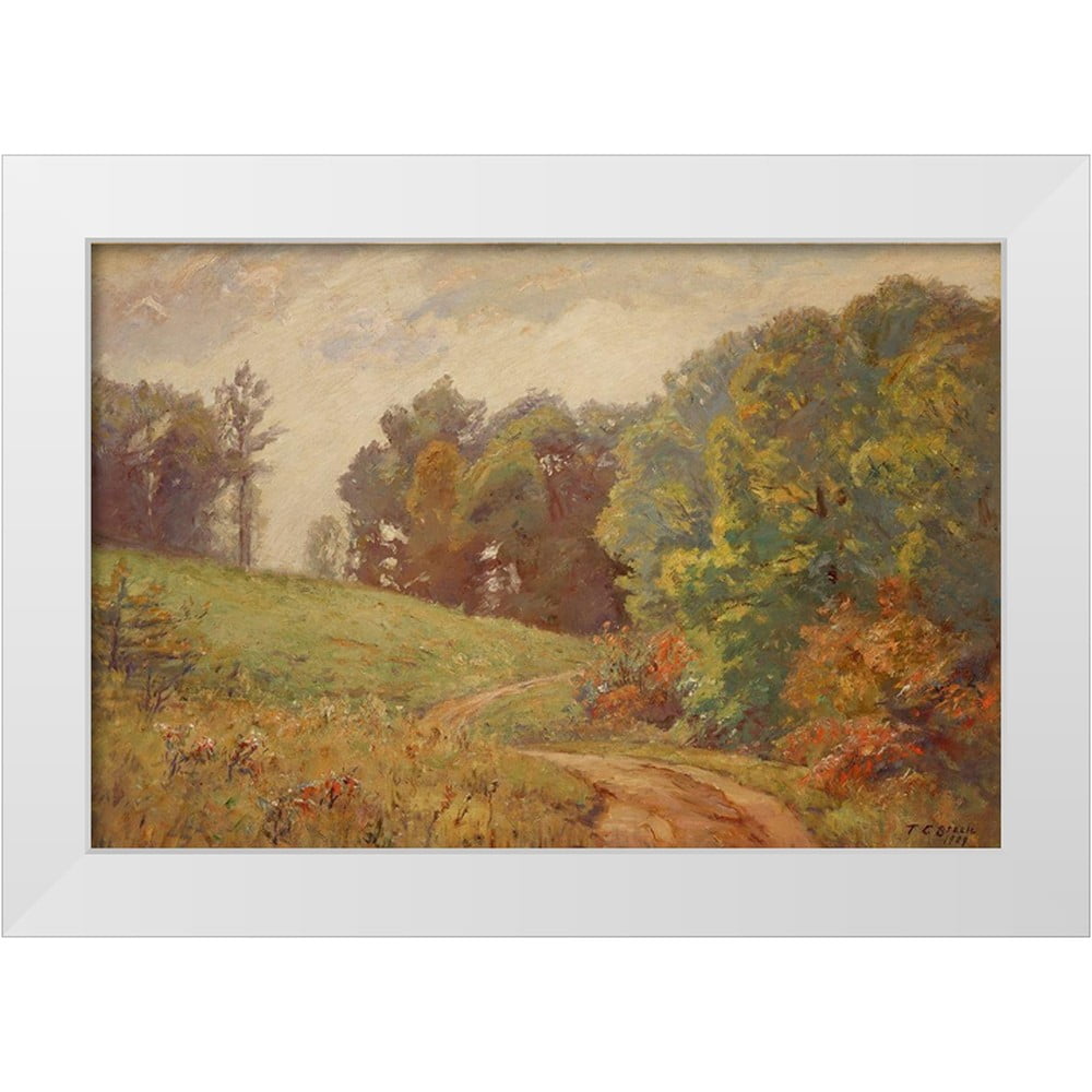 Steele, Theodore Clement 14x11 White Modern Wood Framed Museum Art ...