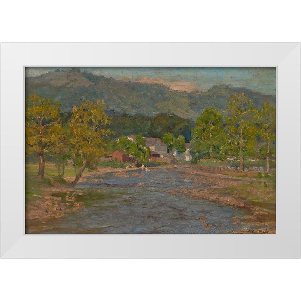 Steele, Theodore Clement 14x11 White Modern Wood Framed Museum Art ...