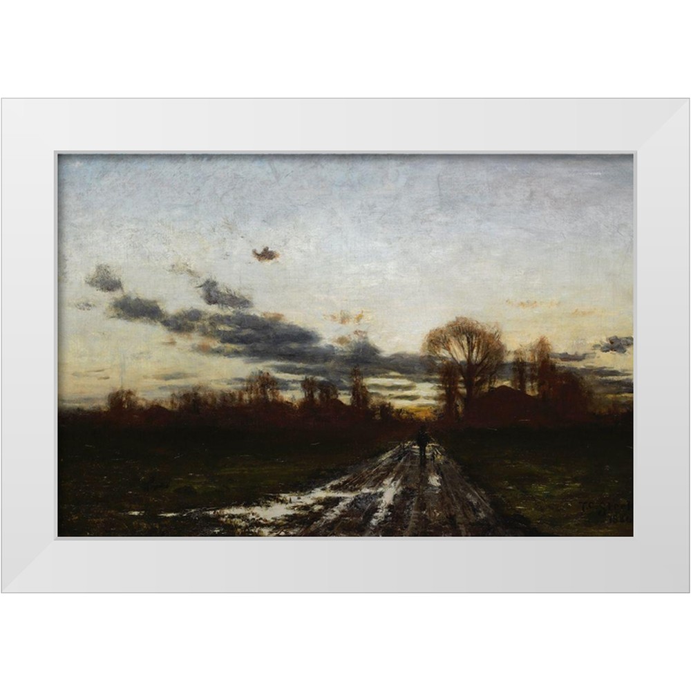 Steele, Theodore Clement 14x11 White Modern Wood Framed Museum Art ...