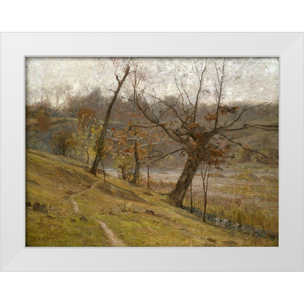 Steele, Theodore Clement 14x12 White Modern Wood Framed Museum Art ...