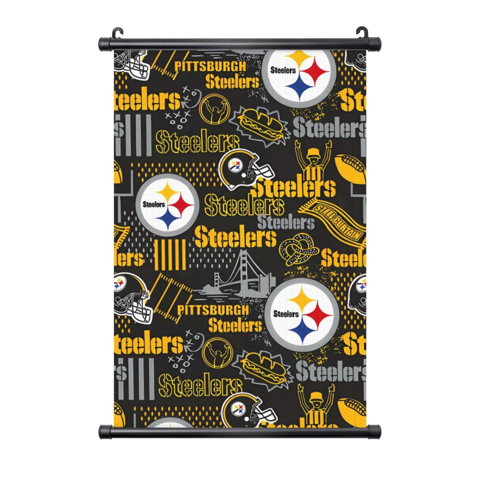 Steelers Black Plastic Shaft Hanging Poster PVC Black Axis Hanging ...
