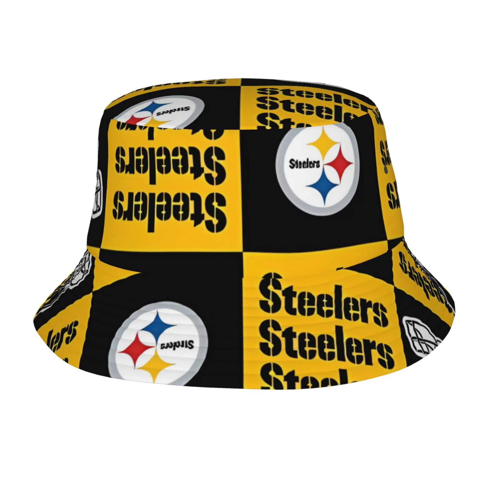 Steelers Bucket Hat Football Team Logo Custom Full printing Sun Hat ...