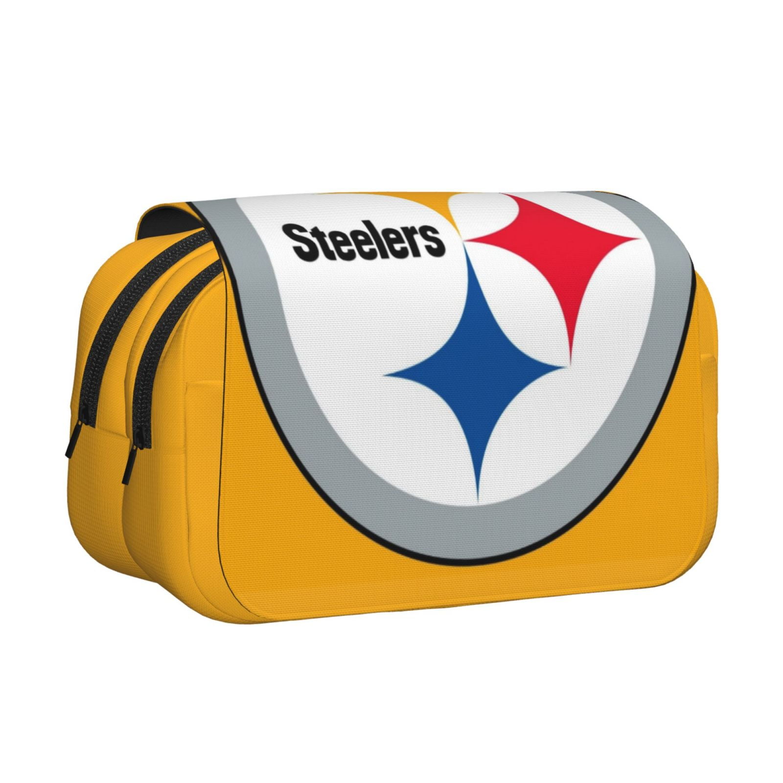 Steelerss Double Clamshell Pen Case Holder Bulk Soft Box Large Storage ...