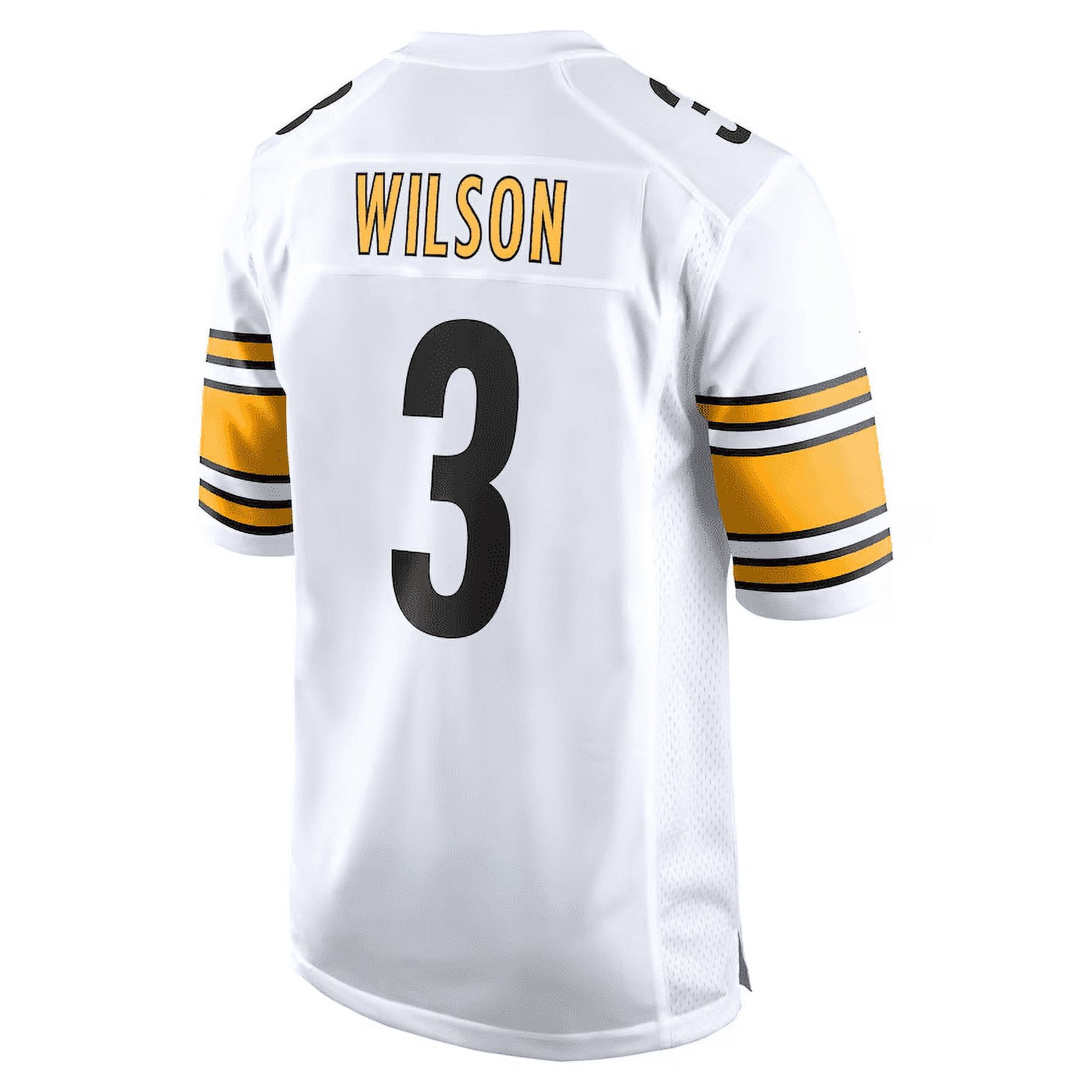 Steelers Football Shirt Russell Wilson#3 Sports Team Game Fans For Men ...