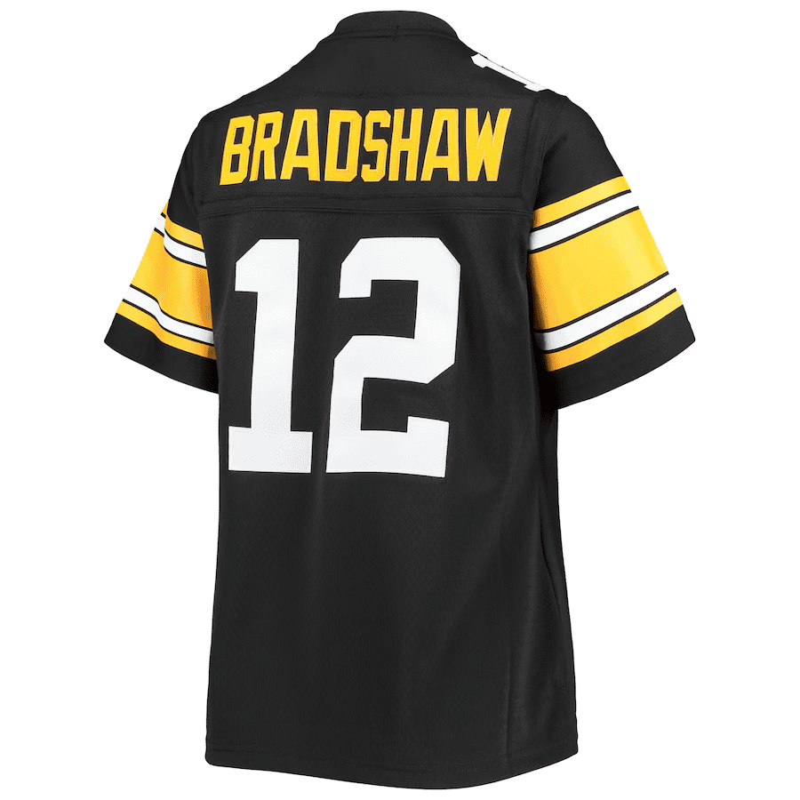 Steelers Football Shirt Terry Bradshaw#12 Sports Team Game Fans For Men ...