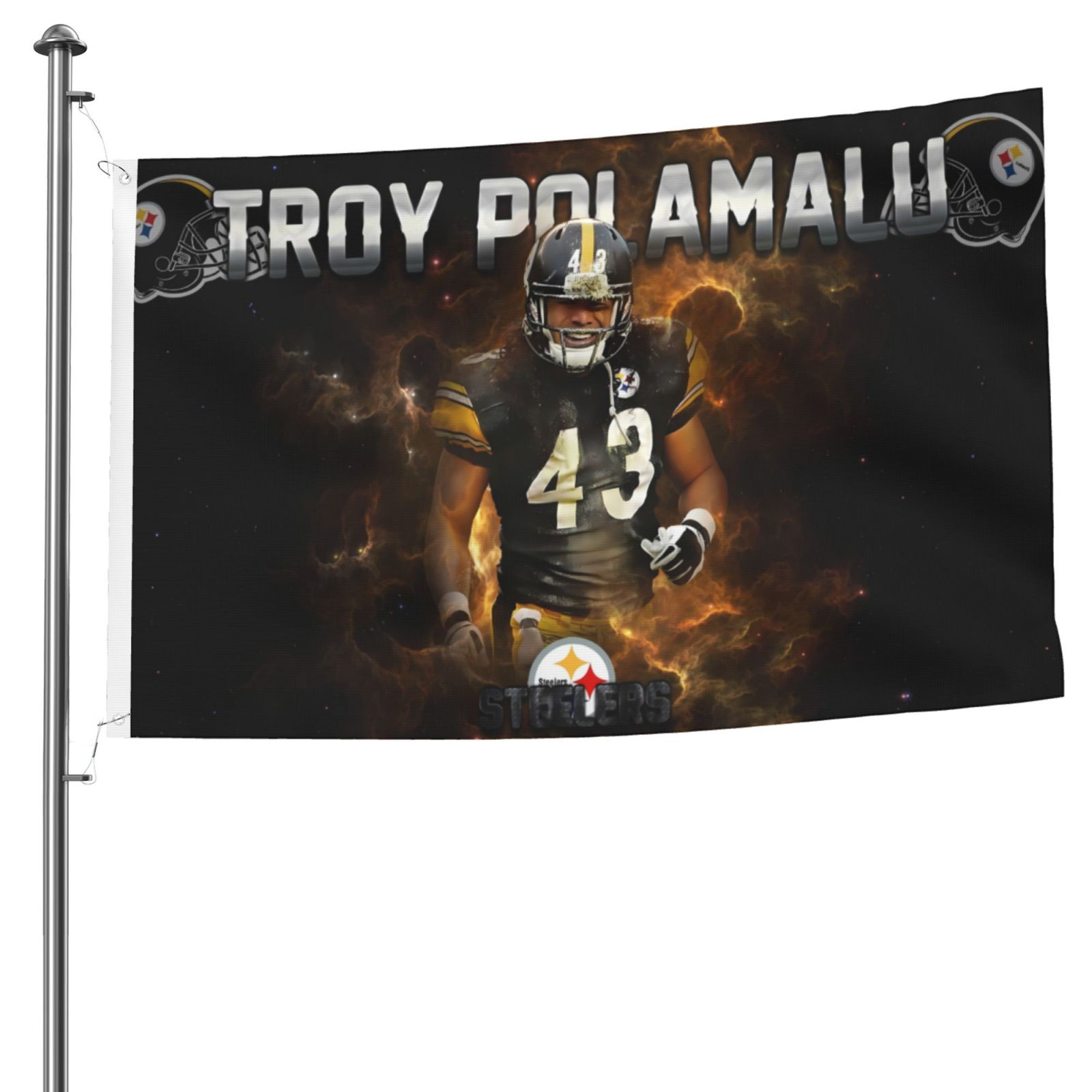 Steelers Football Sport Fans Double Two Sided House Flag 5X8FT，Welcome ...