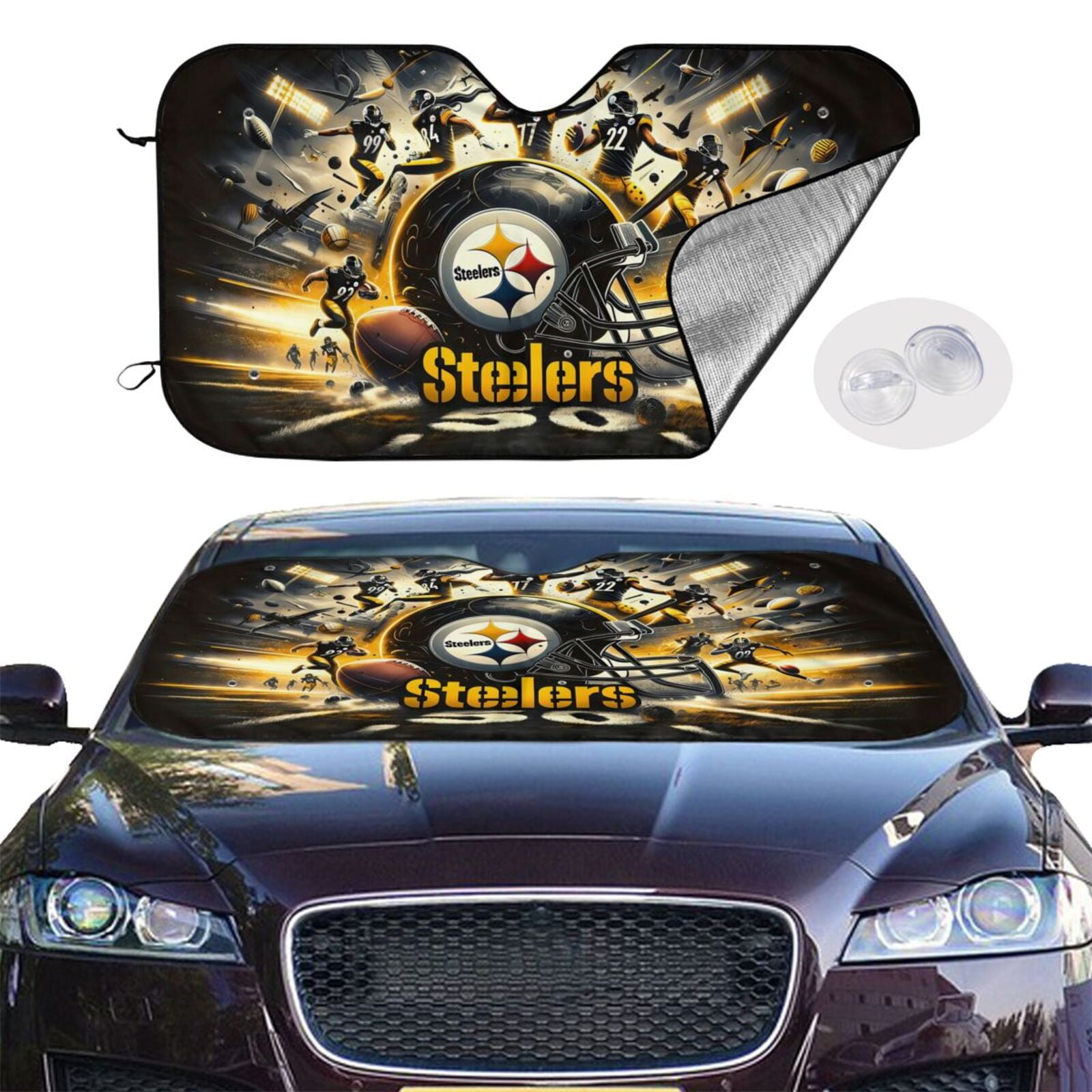 Steelers Football Team Car Glass Visor, Protect Car from Sun and Heat ...