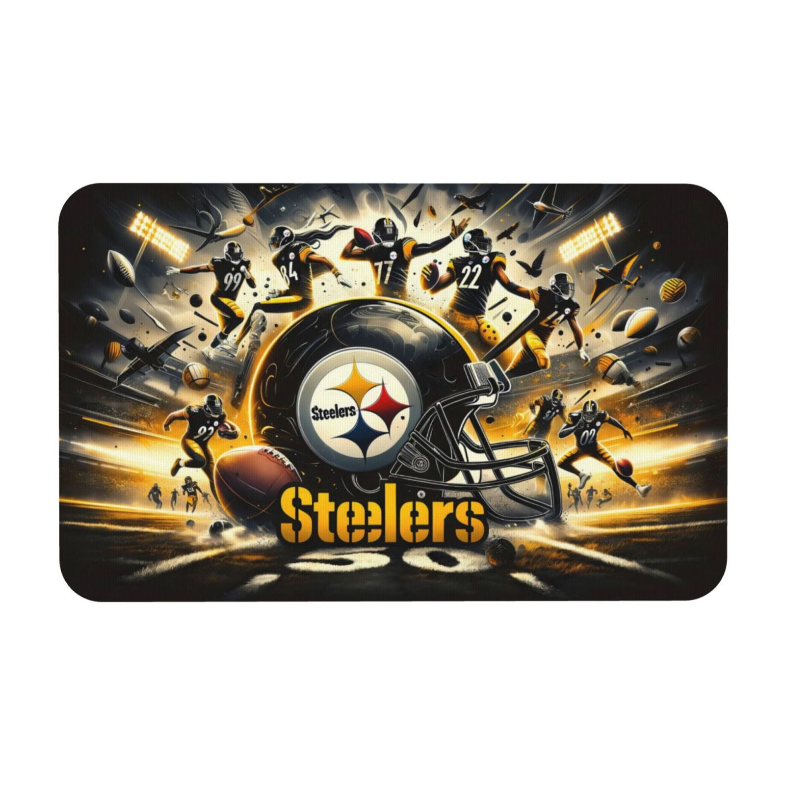 Steelers Football Team Custom Diatom Mud Bathroom Floor Mat Luxury ...
