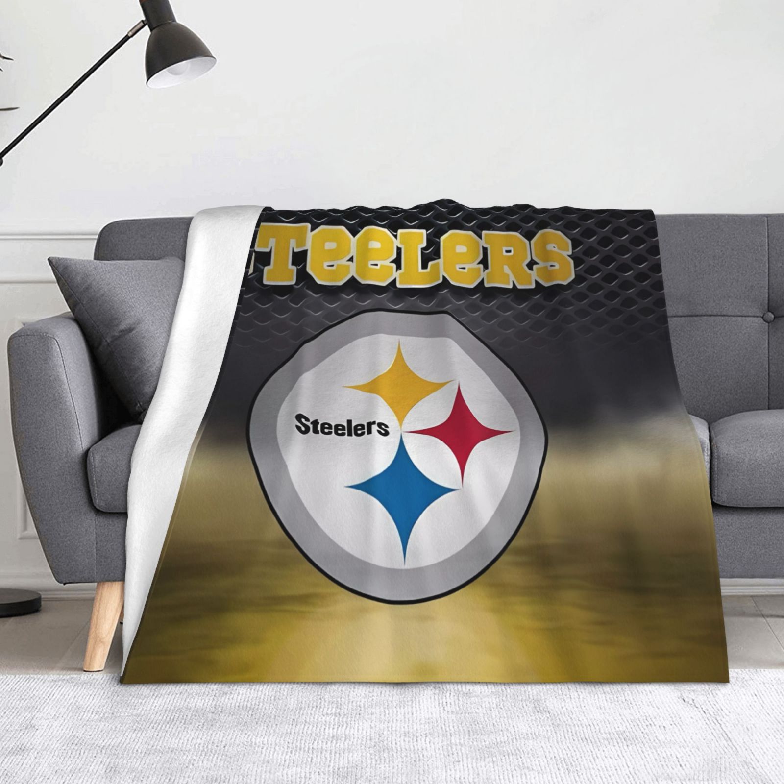 Steelers Football Team Flannel Blanket Cover 60x50in (Horizontal ...