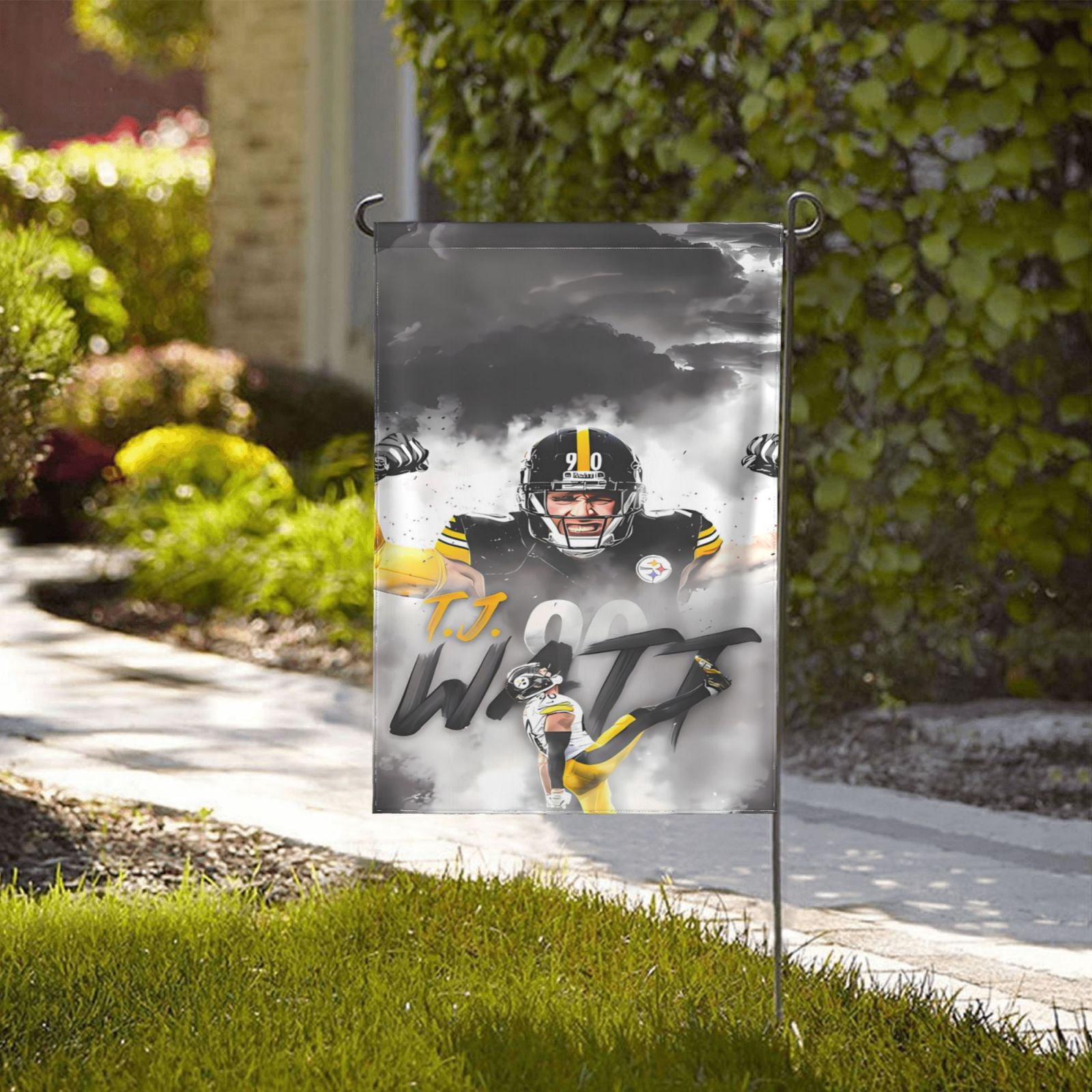 Steelers Football Team Garden Flag 12.5"x18"/28"x40" Double Sided Yard ...