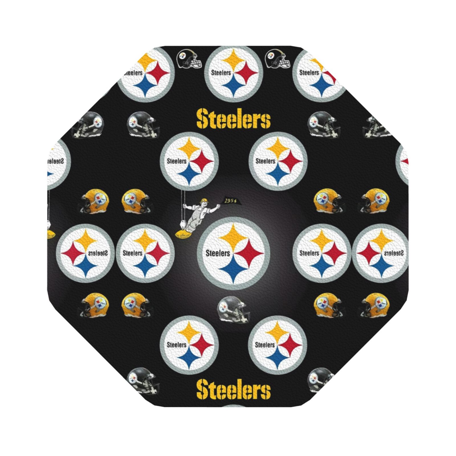 Steelers Football Team Logo Leather Coasters, Splash-Proof, Tabletop ...